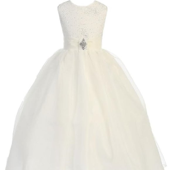 Bny Corner | Dresses | Big Girl Full Length Skirt Mesh Sparkling Top ...